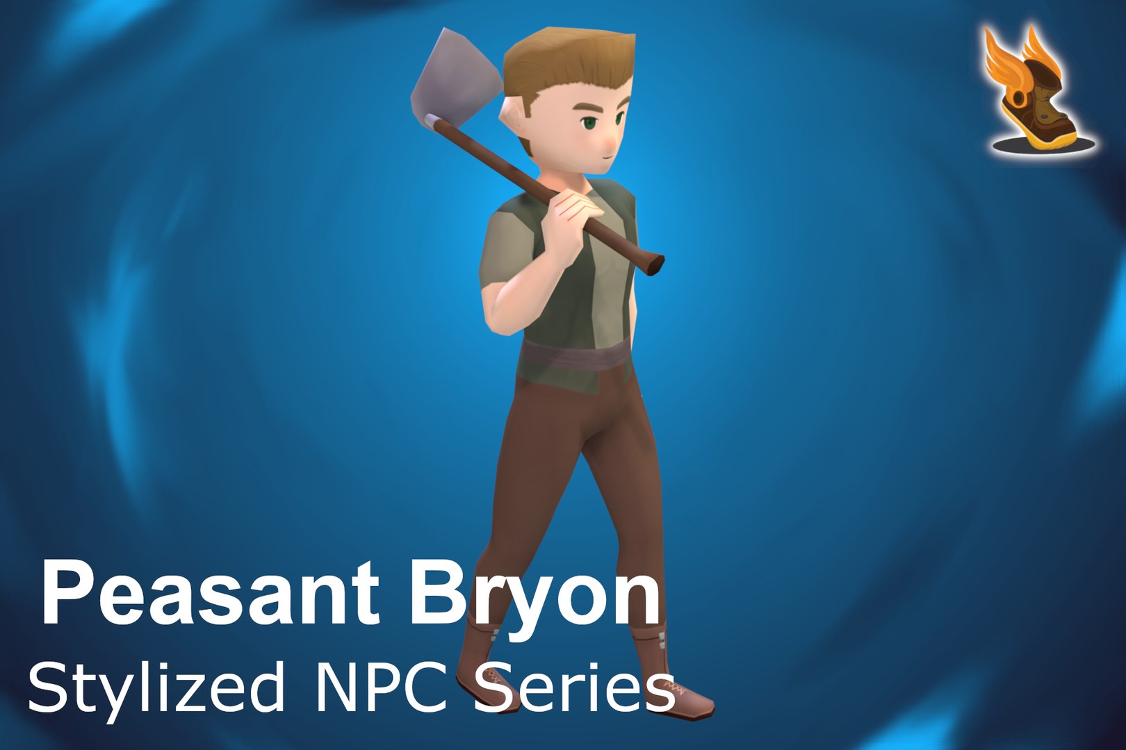 3D model Stylized NPC - Peasant Bryon - TurboSquid 2070556