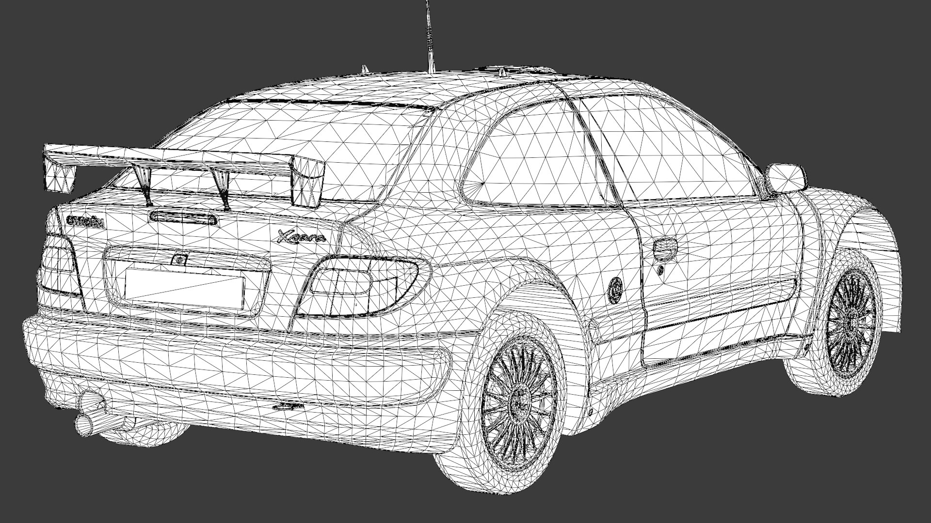 3D Model Citroen Xsara Kit Car - TurboSquid 2407235