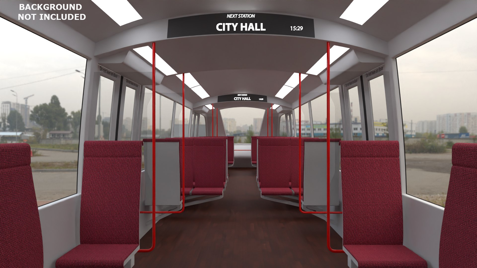 Train Interior Textured 3D Model - TurboSquid 1892753