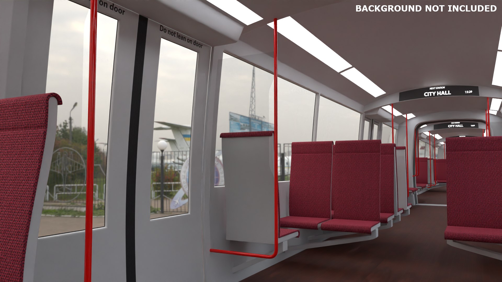 Train Interior Textured 3D Model - TurboSquid 1892753