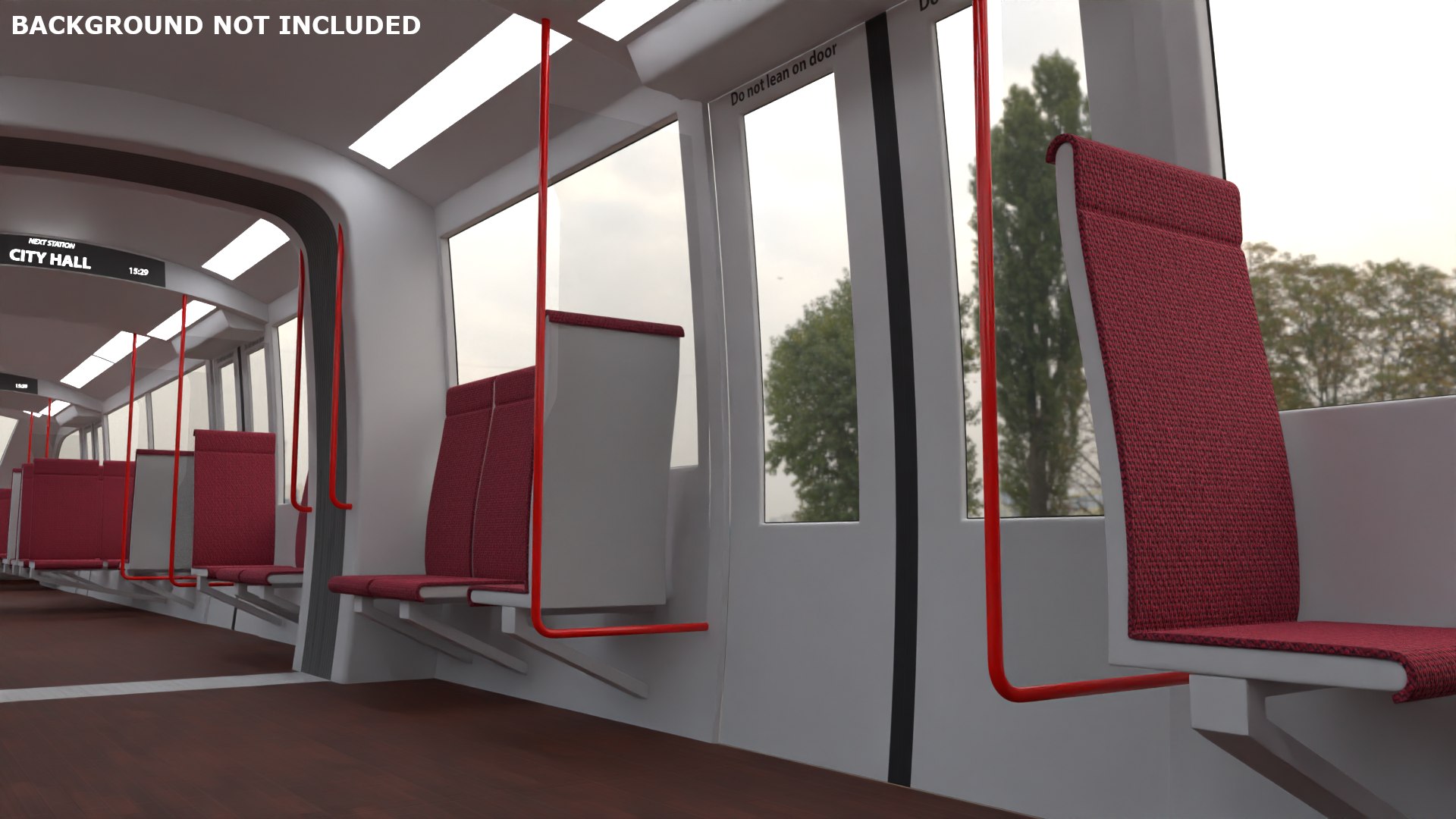 Train Interior Textured 3D Model - TurboSquid 1892753