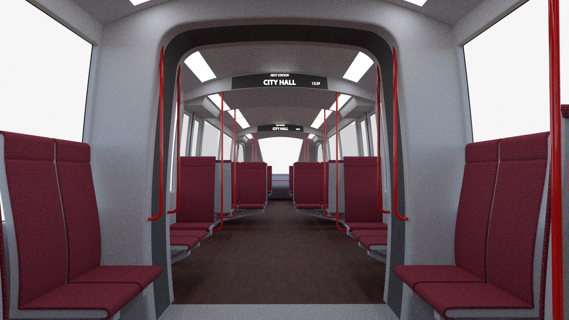 Train Interior Textured 3D Model - TurboSquid 1892753