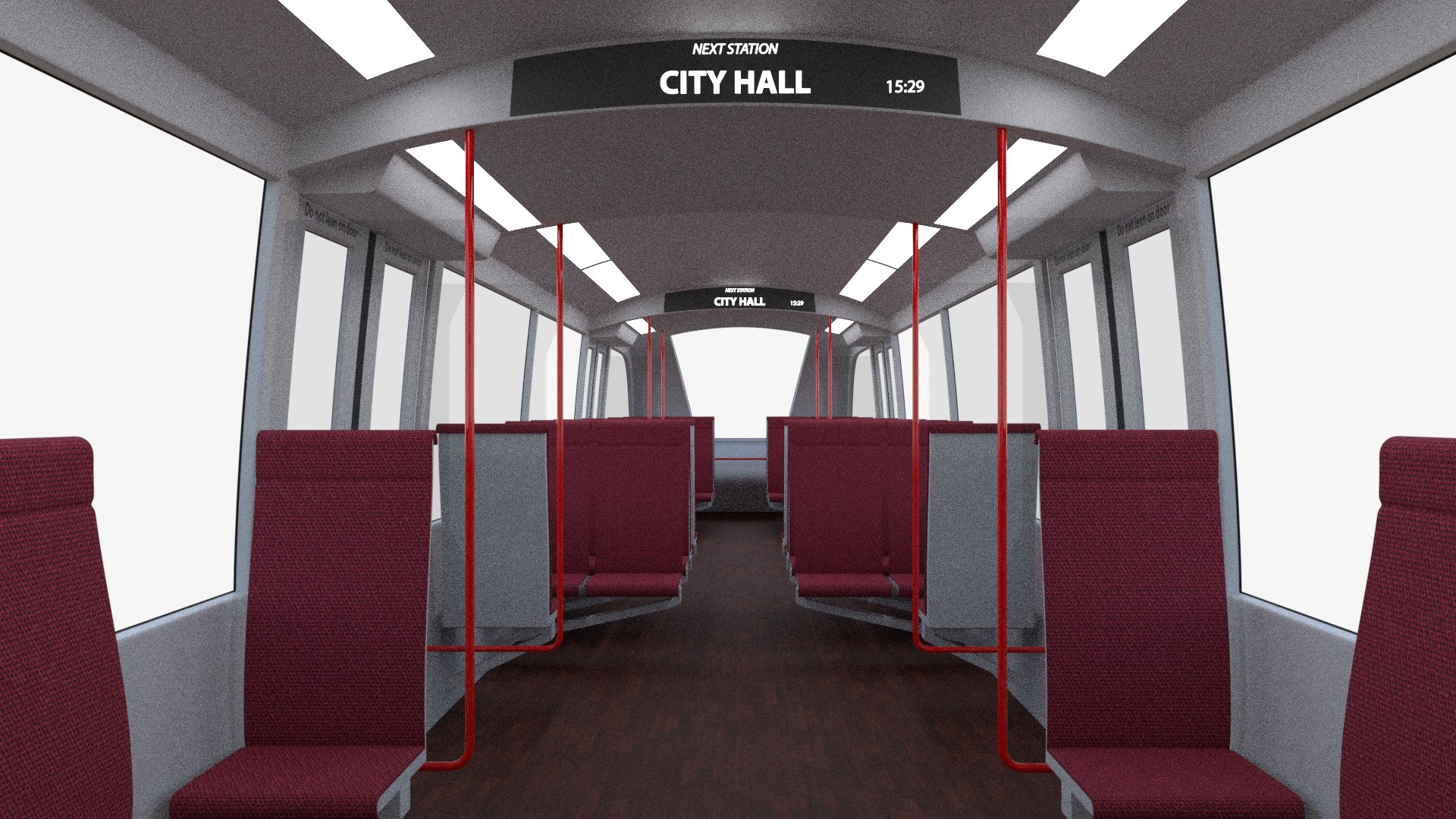 Train Interior Textured 3D Model - TurboSquid 1892753