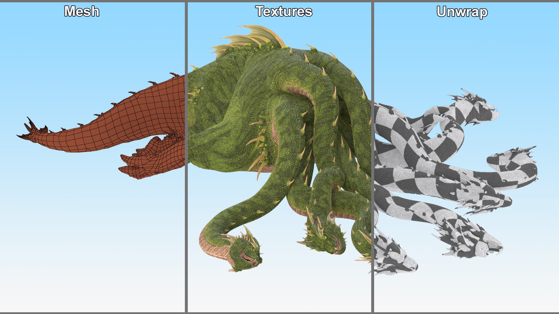 Hydra Of Lerna Defeated Pose 3D Model - TurboSquid 2270311