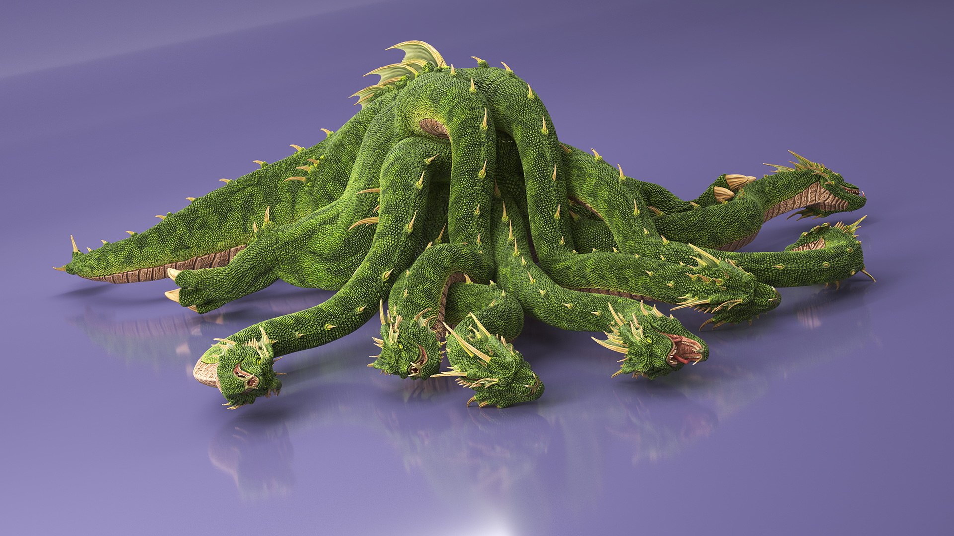 Hydra Of Lerna Defeated Pose 3D Model - TurboSquid 2270311