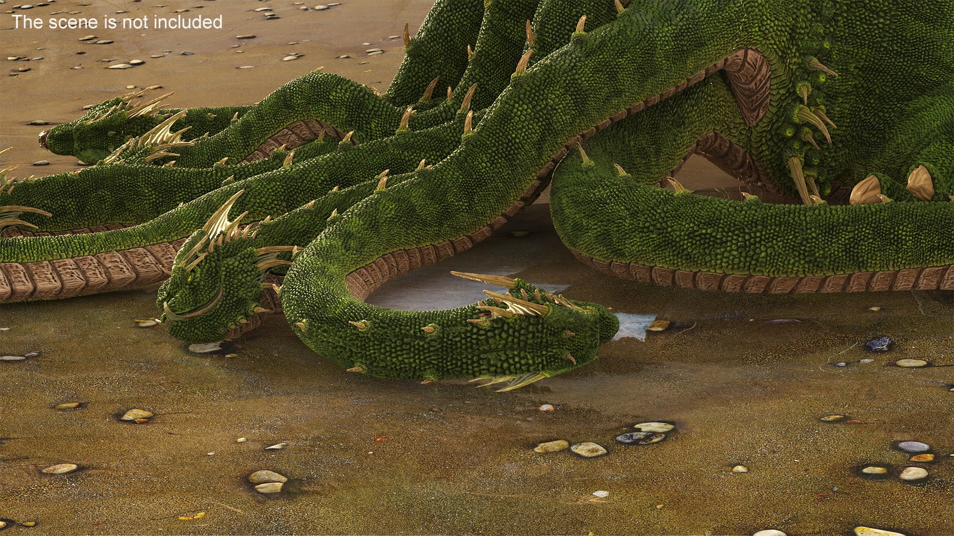 Hydra Of Lerna Defeated Pose 3D Model - TurboSquid 2270311