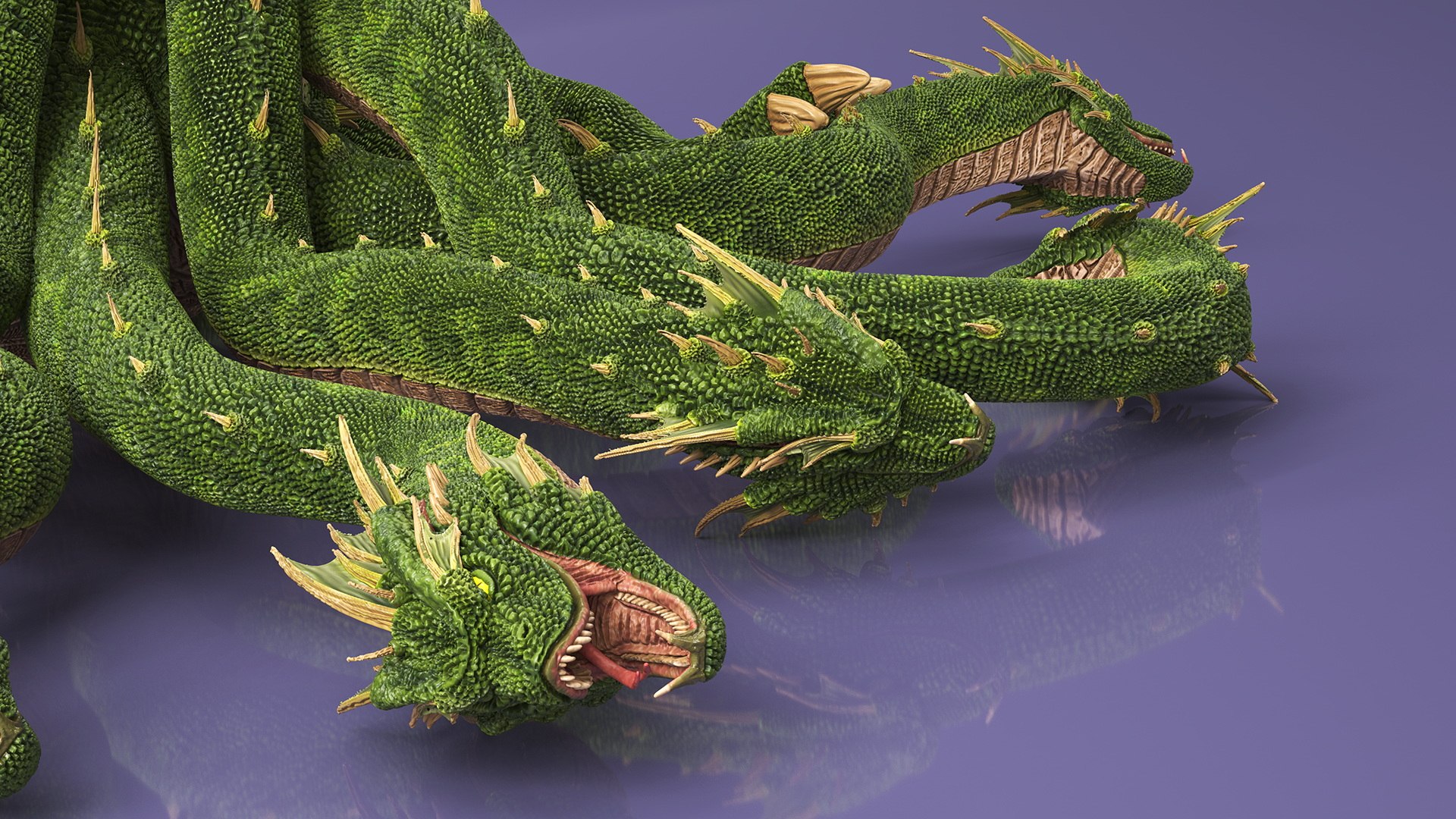 Hydra Of Lerna Defeated Pose 3D Model - TurboSquid 2270311