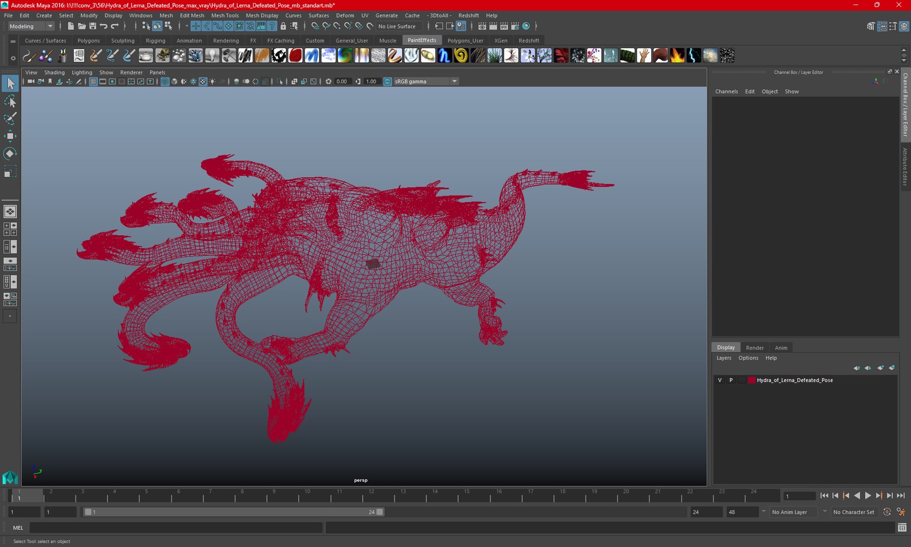 Hydra Of Lerna Defeated Pose 3D Model - TurboSquid 2270311
