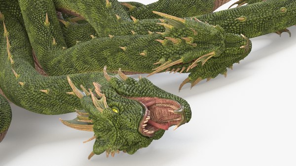 modelo 3d Postura de la Hidra de Lerna derrotada - TurboSquid 2270311