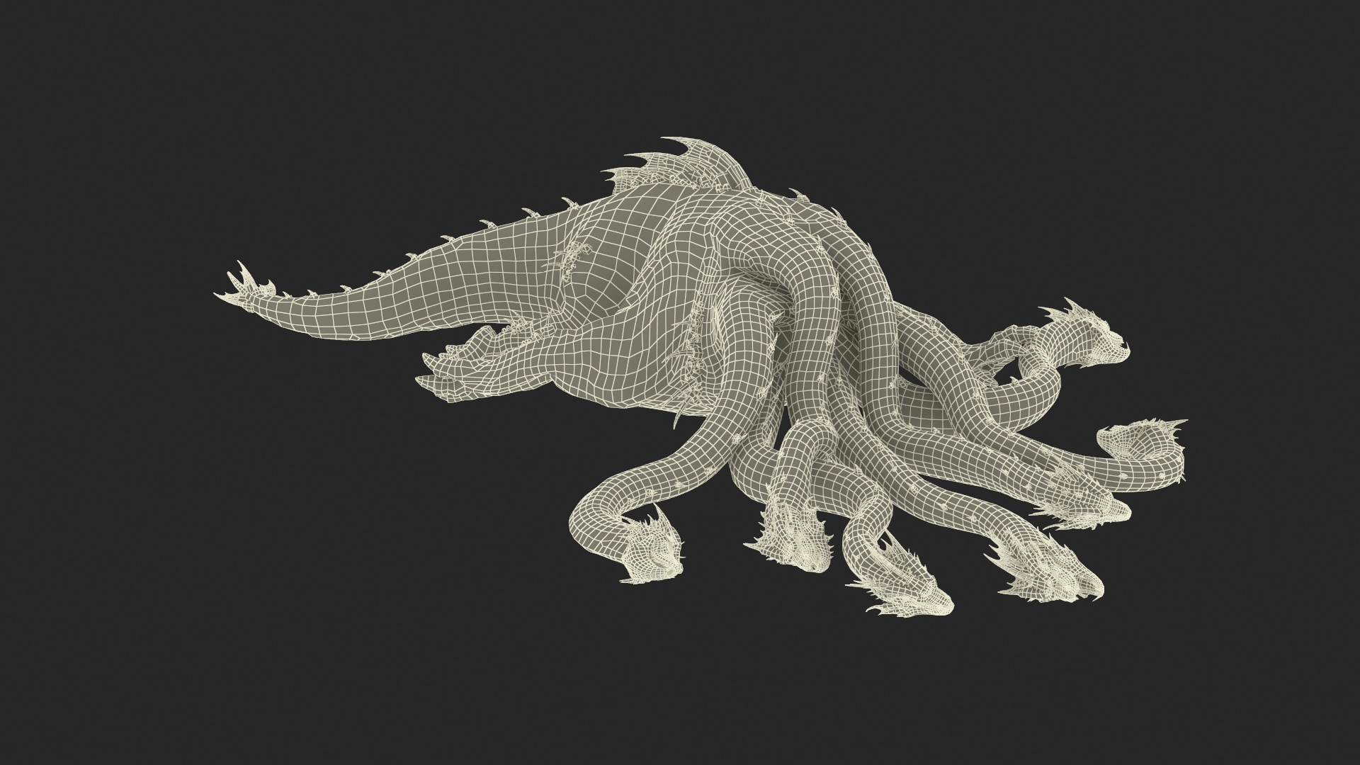 Hydra Of Lerna Defeated Pose 3D Model - TurboSquid 2270311