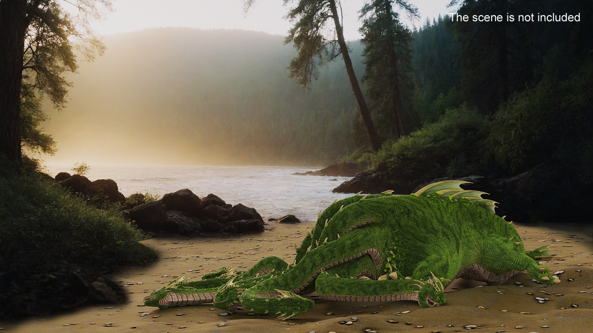 Hydra Of Lerna Defeated Pose 3D Model - TurboSquid 2270311