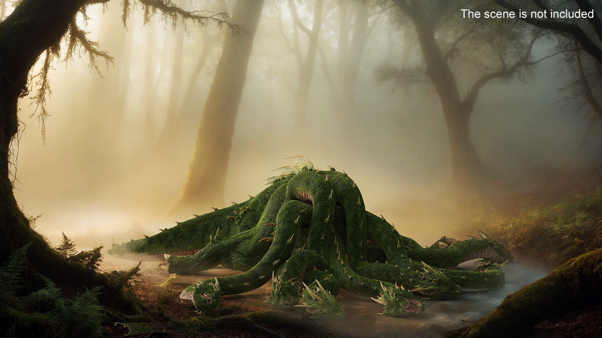 Hydra Of Lerna Defeated Pose 3D Model - TurboSquid 2270311