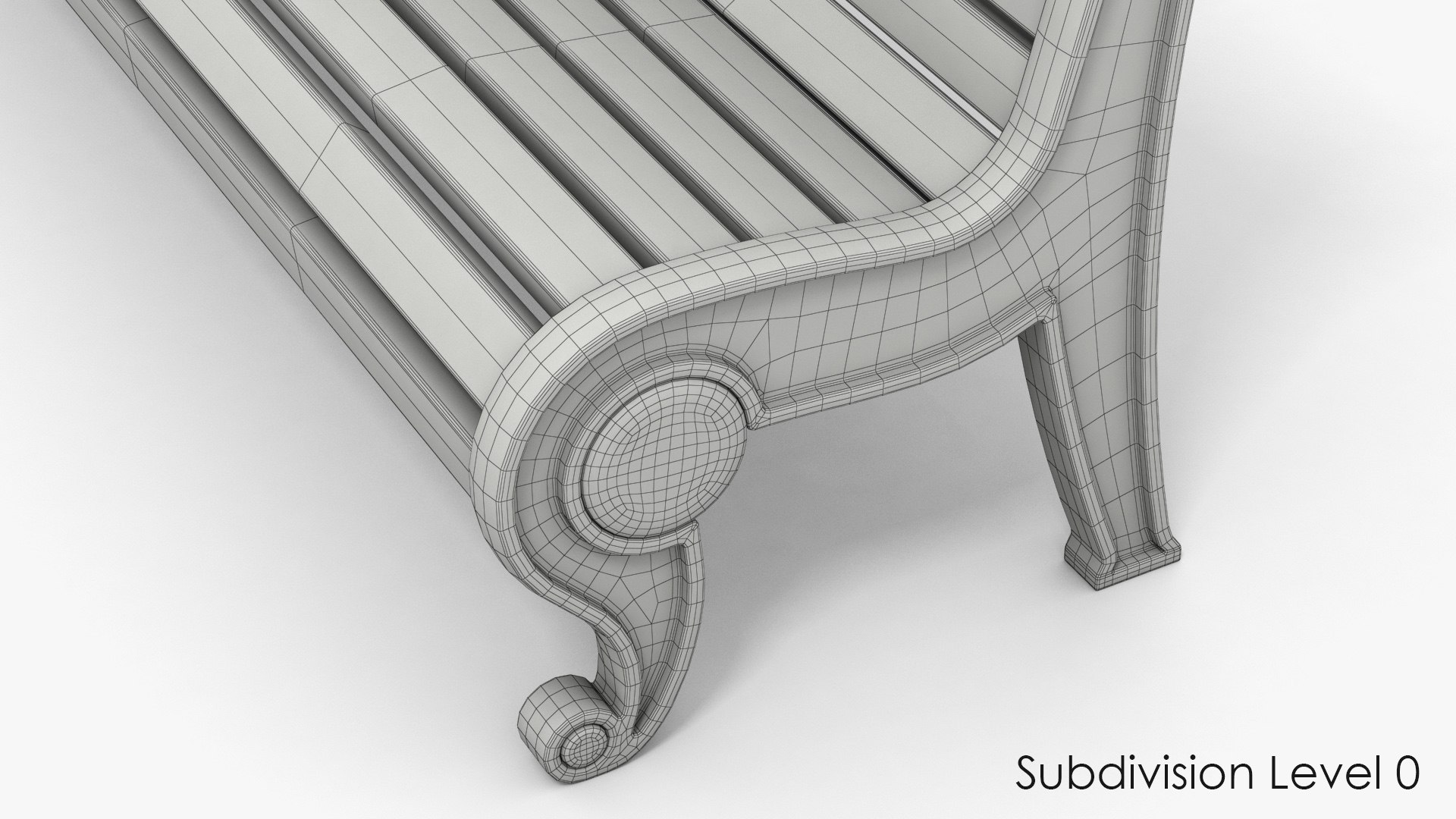 Bench 3 Model - TurboSquid 1556139