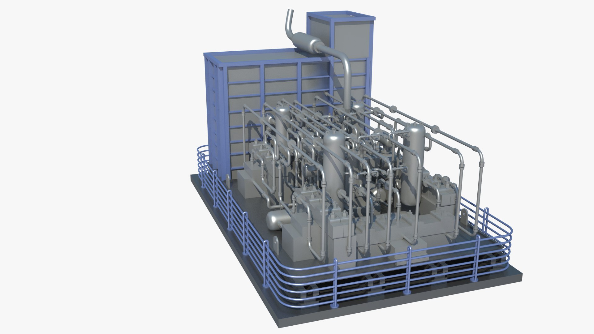 Metering Skid 3D Model - TurboSquid 1551262