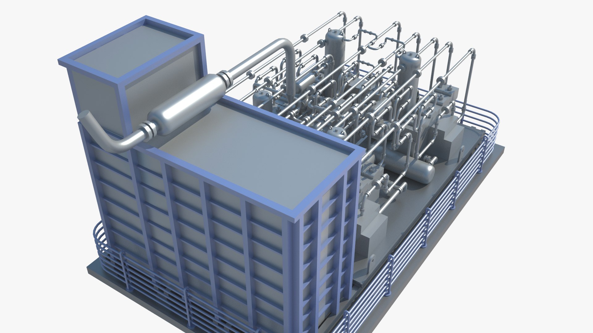 Metering Skid 3D Model - TurboSquid 1551262