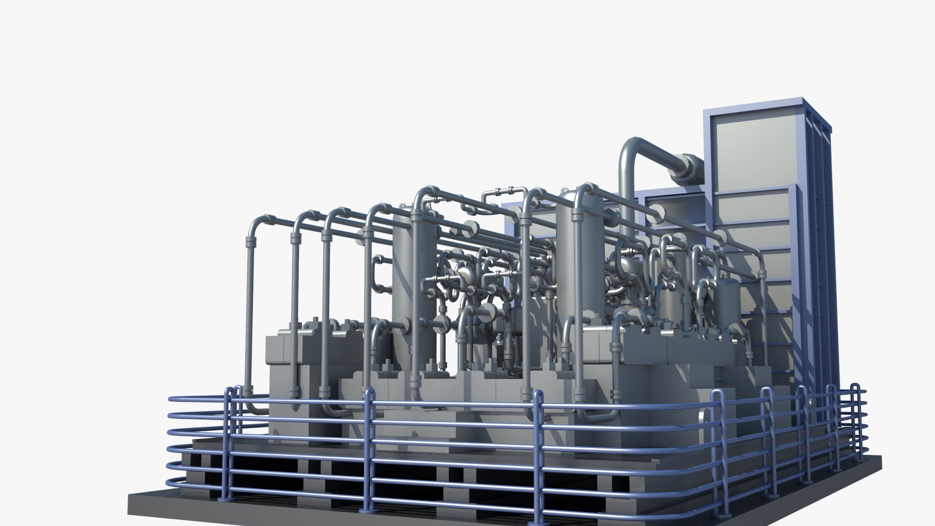 Metering Skid 3D Model - TurboSquid 1551262