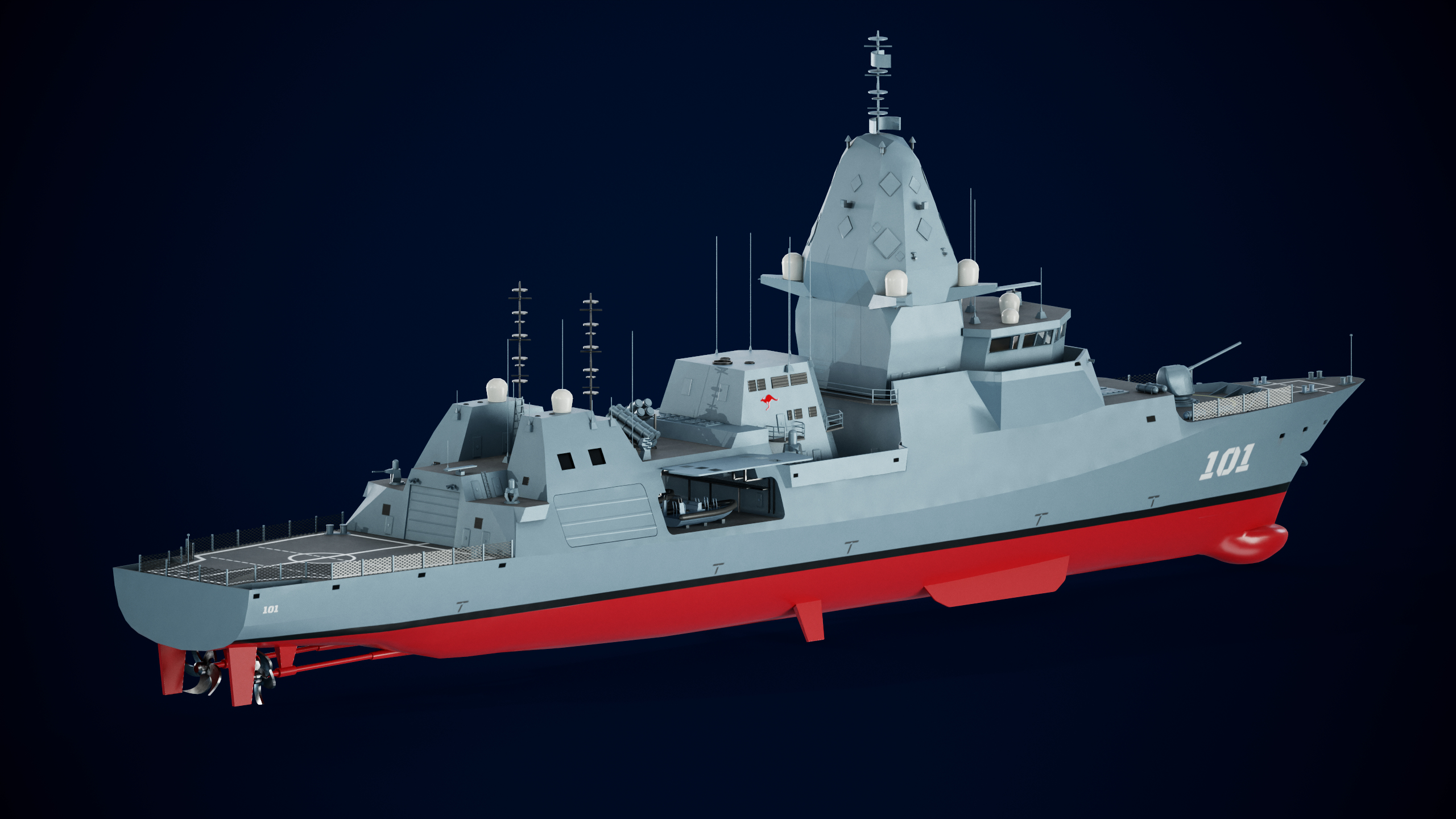 3D Hunter-Class Frigate - TurboSquid 1776792