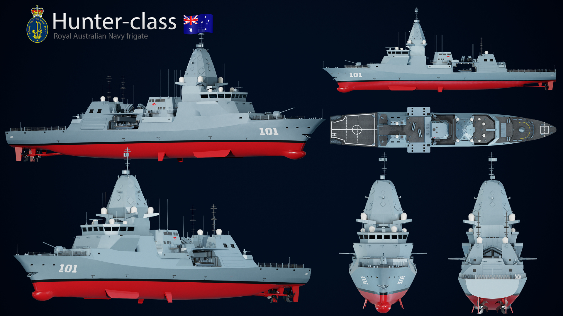 3D Hunter-Class Frigate - TurboSquid 1776792