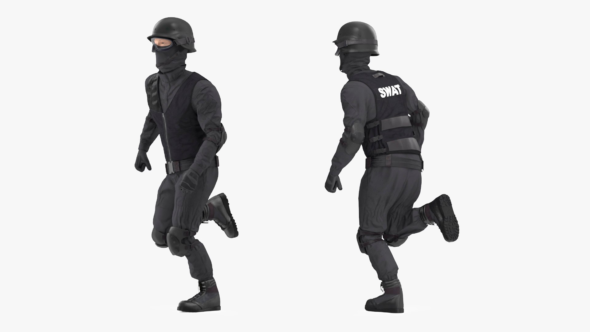 3D Tactical SWAT Officer Rigged For Cinema 4D Model - TurboSquid 2280706