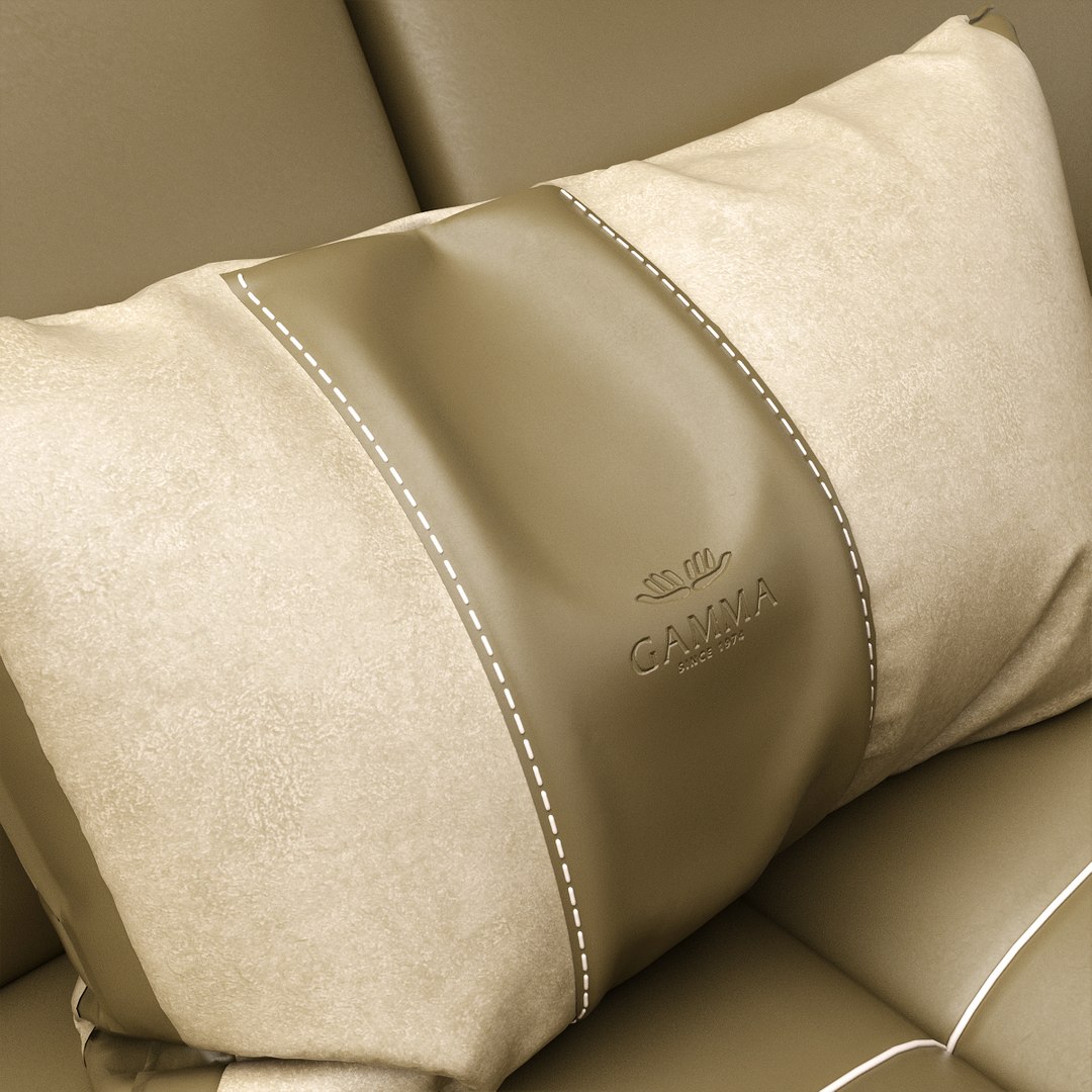 Realistic Gamma Charles Sofa 3D - TurboSquid 1206188