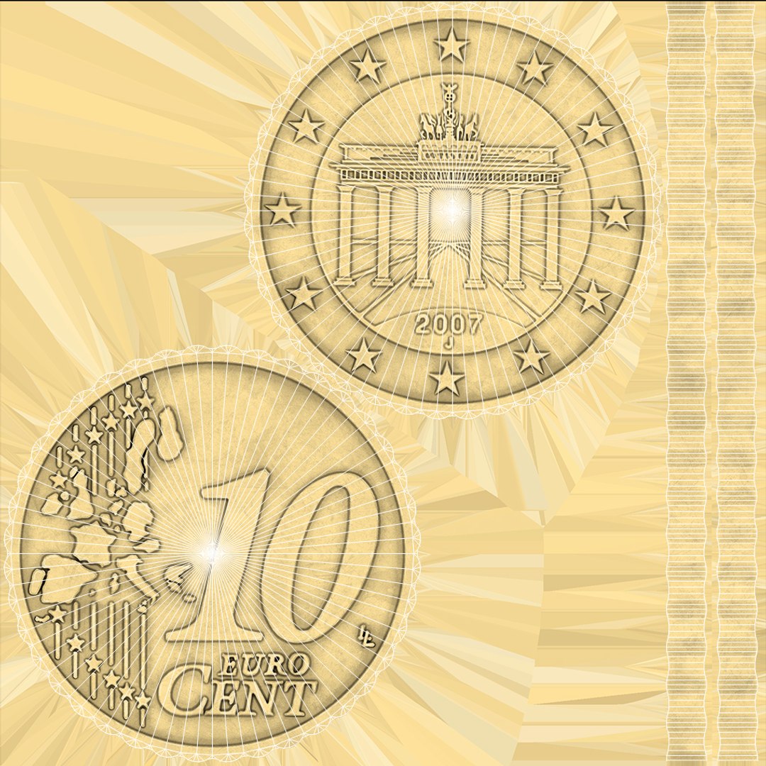 Euro Cent Pbr 3D Model - TurboSquid 1700143