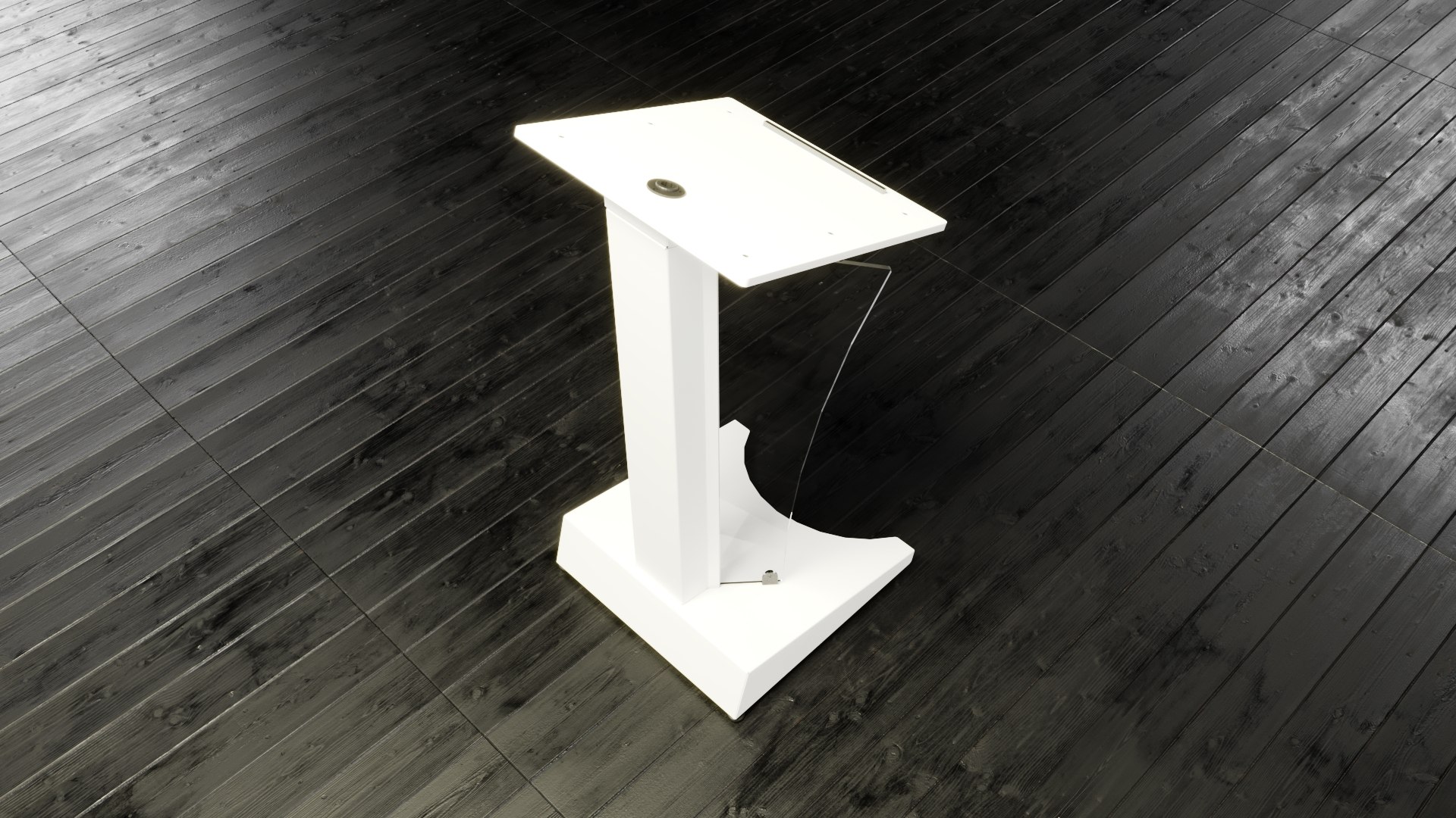 Transparent Lectern Podium 3D model - TurboSquid 2151770