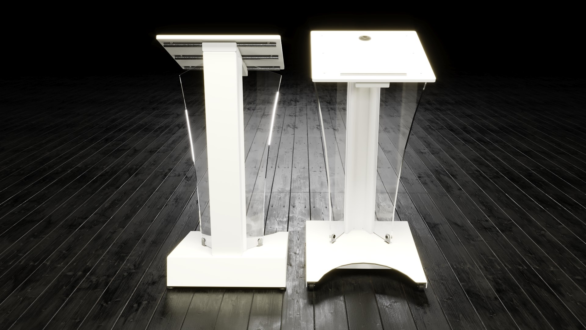 Transparent Lectern Podium 3D model - TurboSquid 2151770
