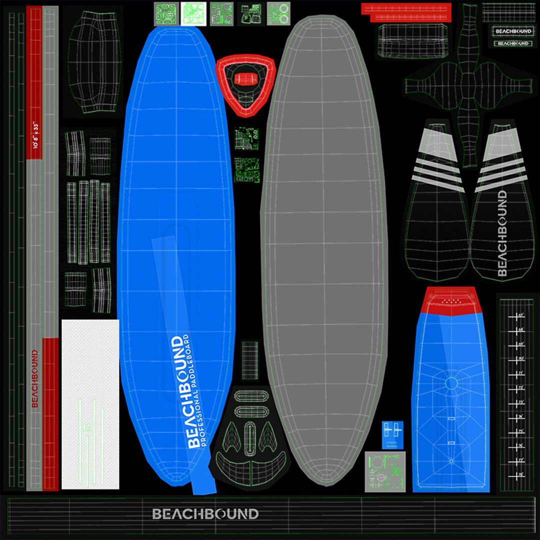 3D Male Paddleboarder Animated HQ - TurboSquid 2098595