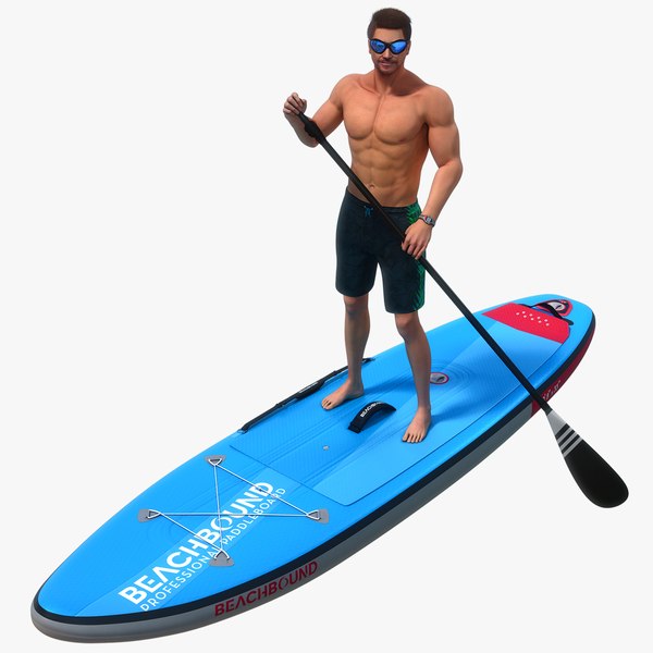 Male Paddleboarder Animated HQ3Dモデル - TurboSquid 2098595