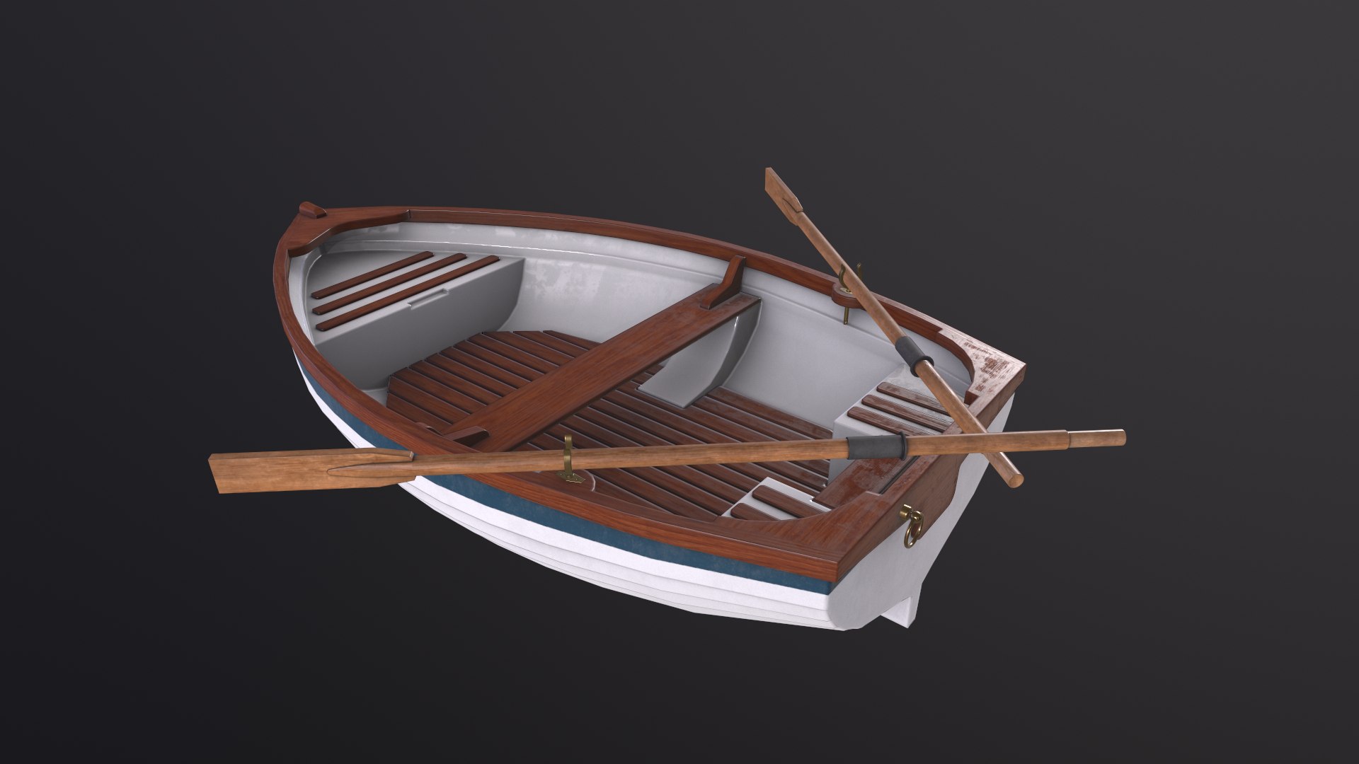 3D Rowing Boat - TurboSquid 2240665