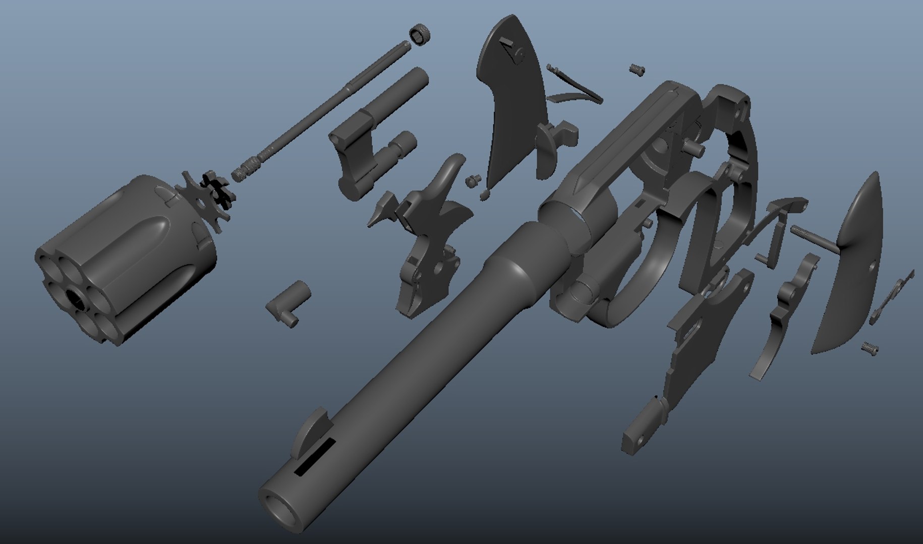 3D Revolver Colt 1917 - TurboSquid 1220096