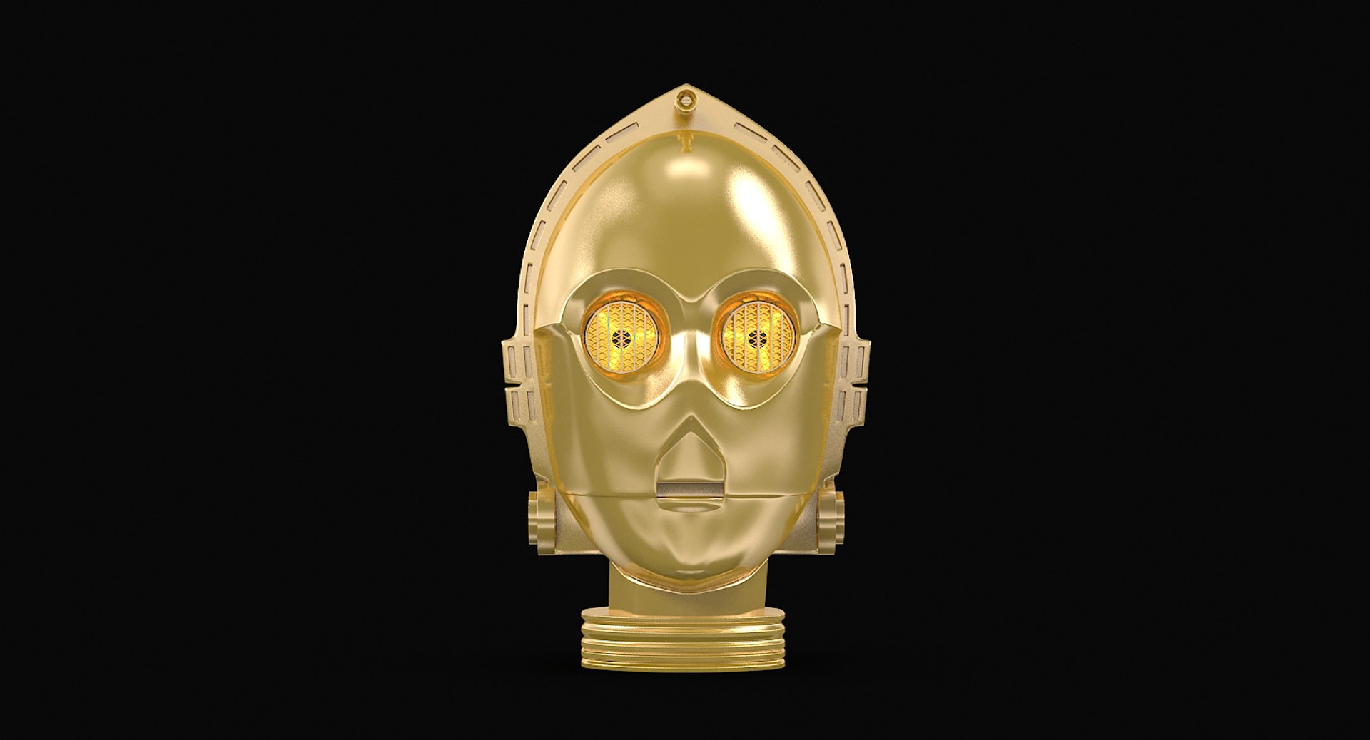 C-3po Head 3ds