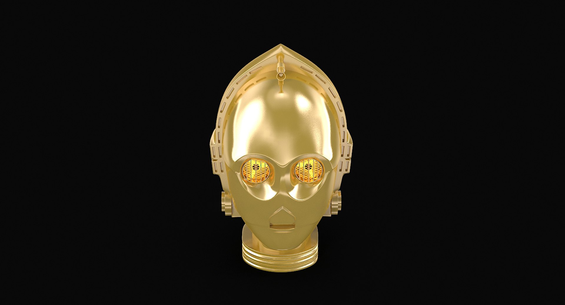 C-3po Head 3ds
