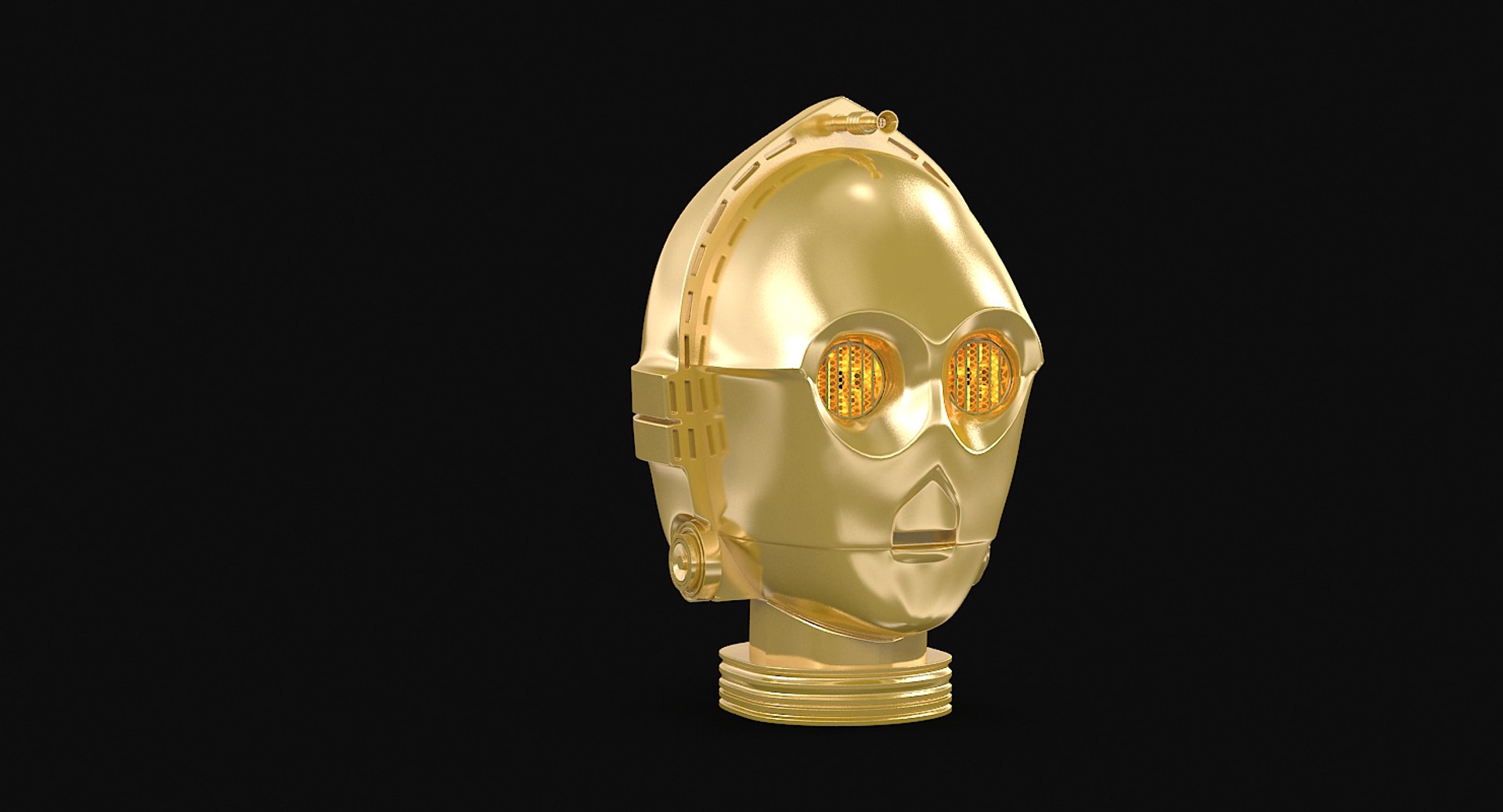 C-3po Head 3ds