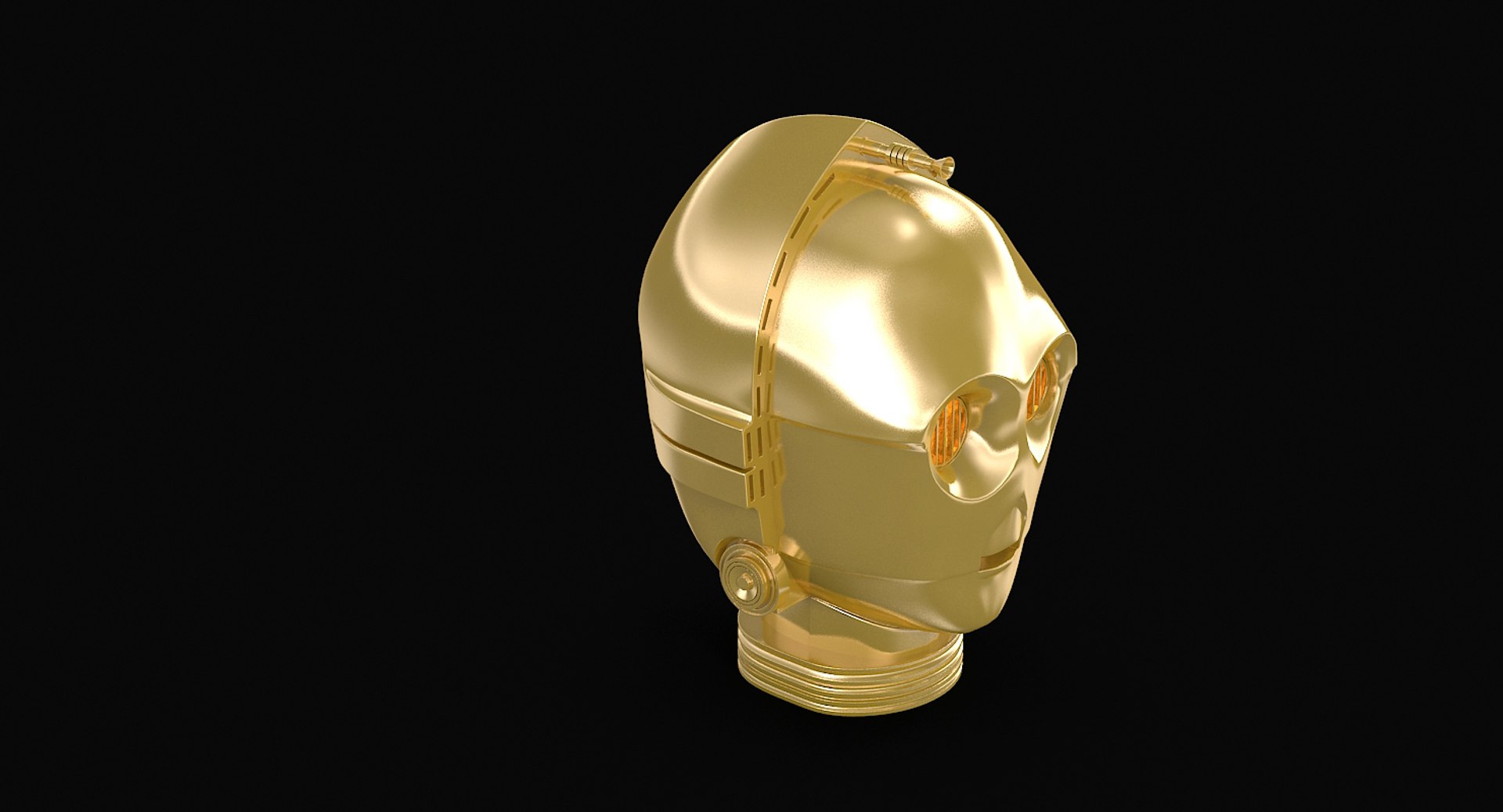 C-3po Head 3ds