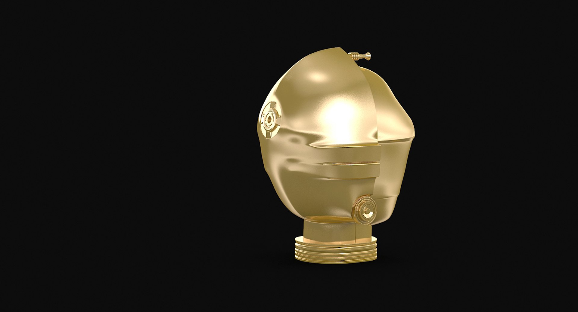 C-3po Head 3ds