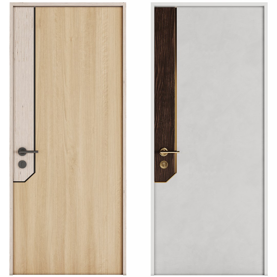3D Model Set Modern Door 04 - TurboSquid 2085901