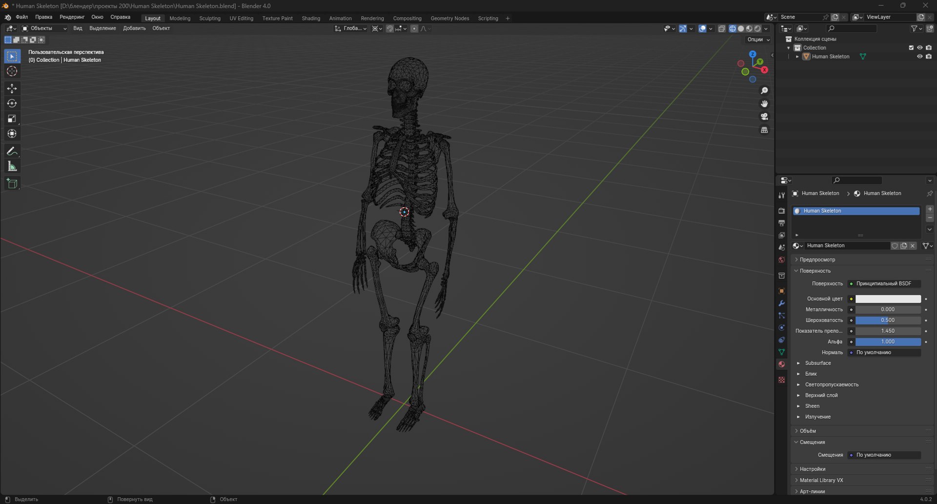 Human Skeleton 3D Model - TurboSquid 2165903