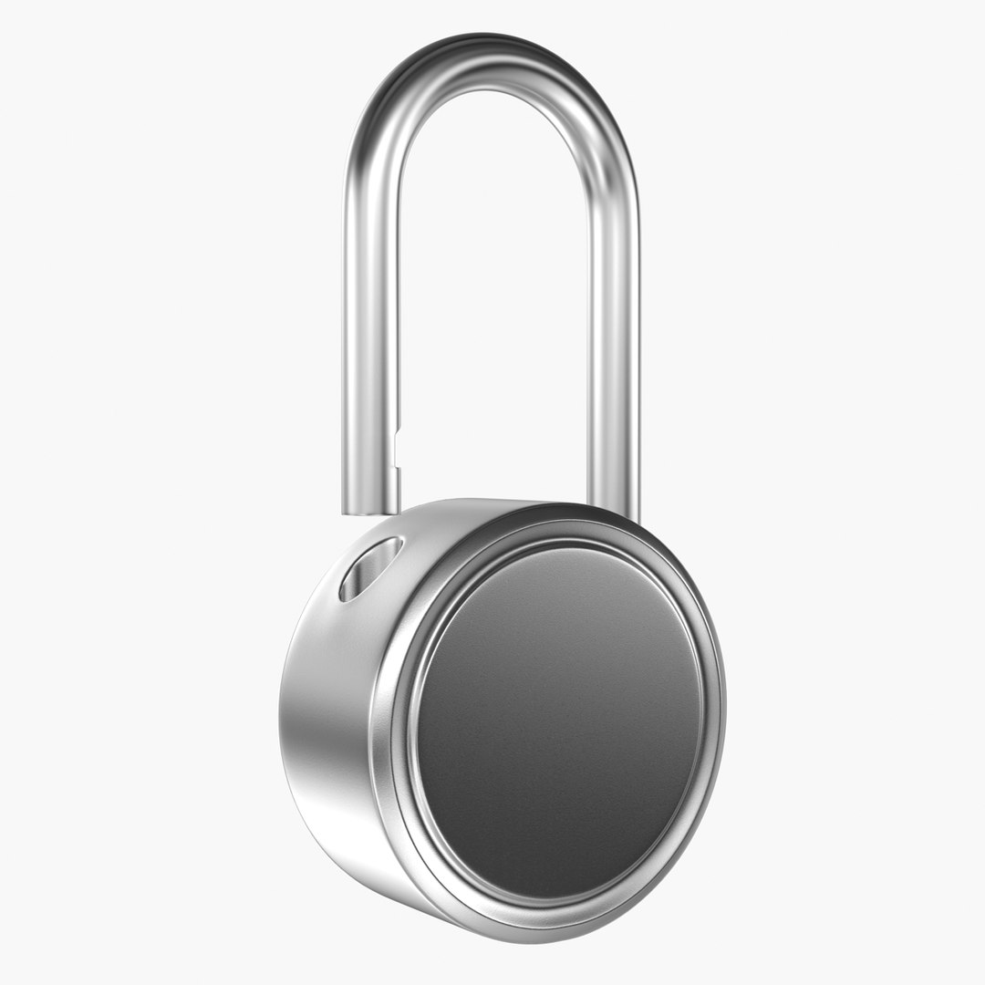 3d Model Padlock Number Subdivision
