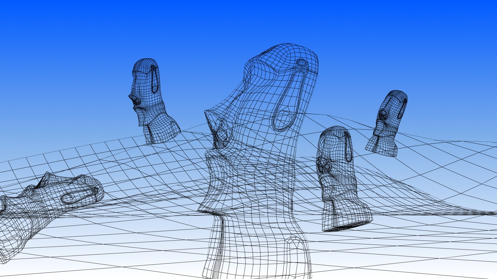 3D Easter Island Statues Model - TurboSquid 1636454