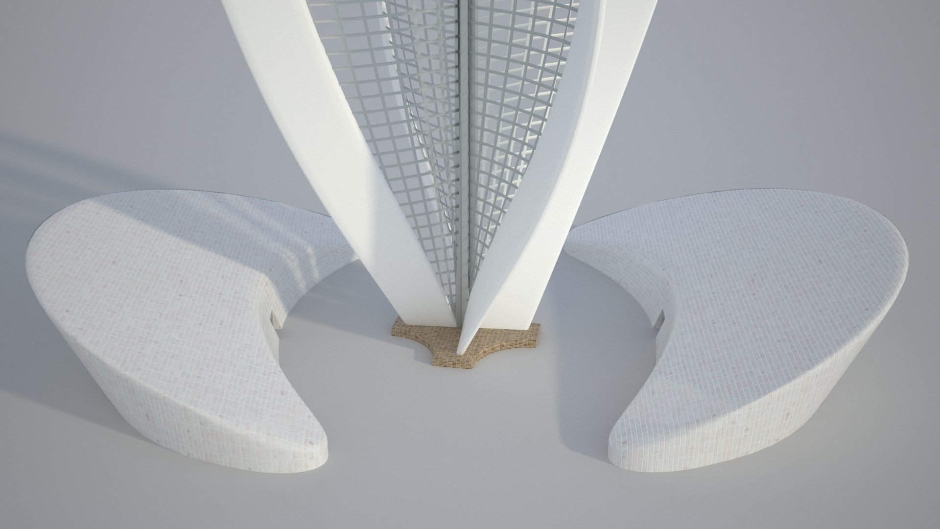 3D realistic flower tower architecture - TurboSquid 1270239