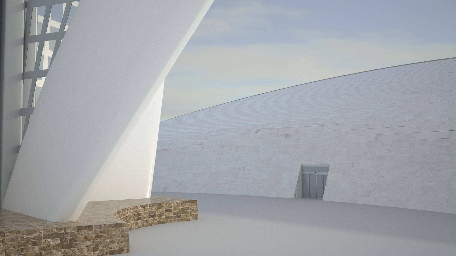 3D realistic flower tower architecture - TurboSquid 1270239