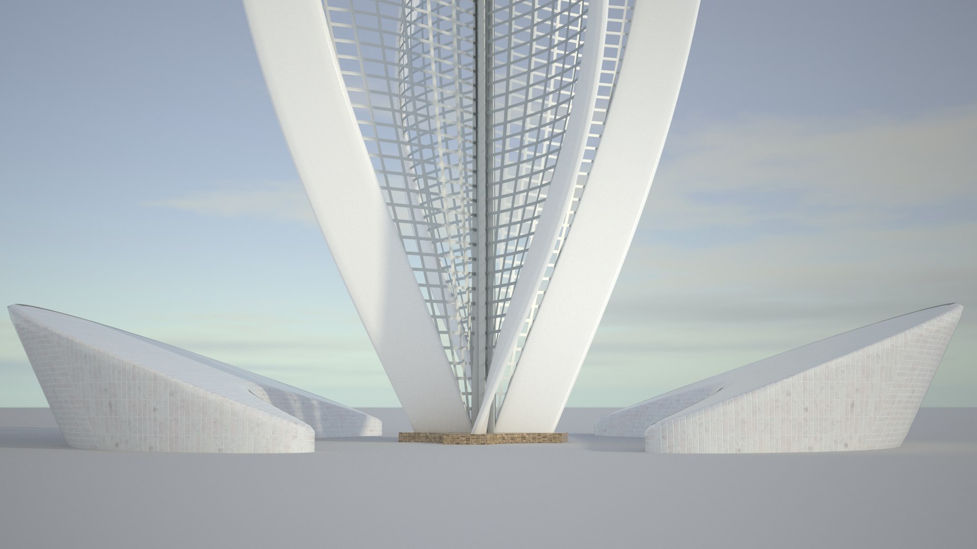 3D realistic flower tower architecture - TurboSquid 1270239