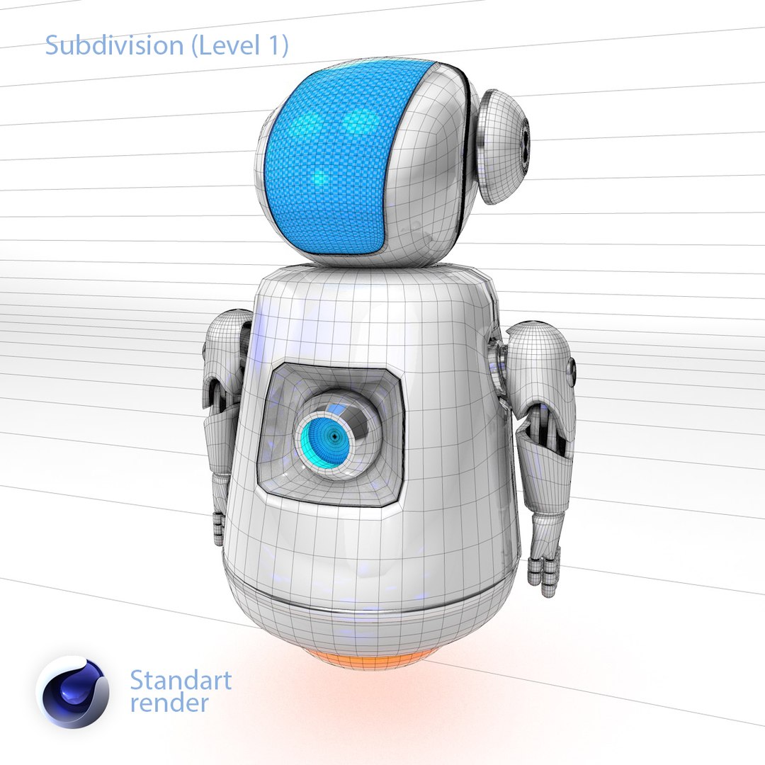 Robot Bot 3D Model - TurboSquid 1202043