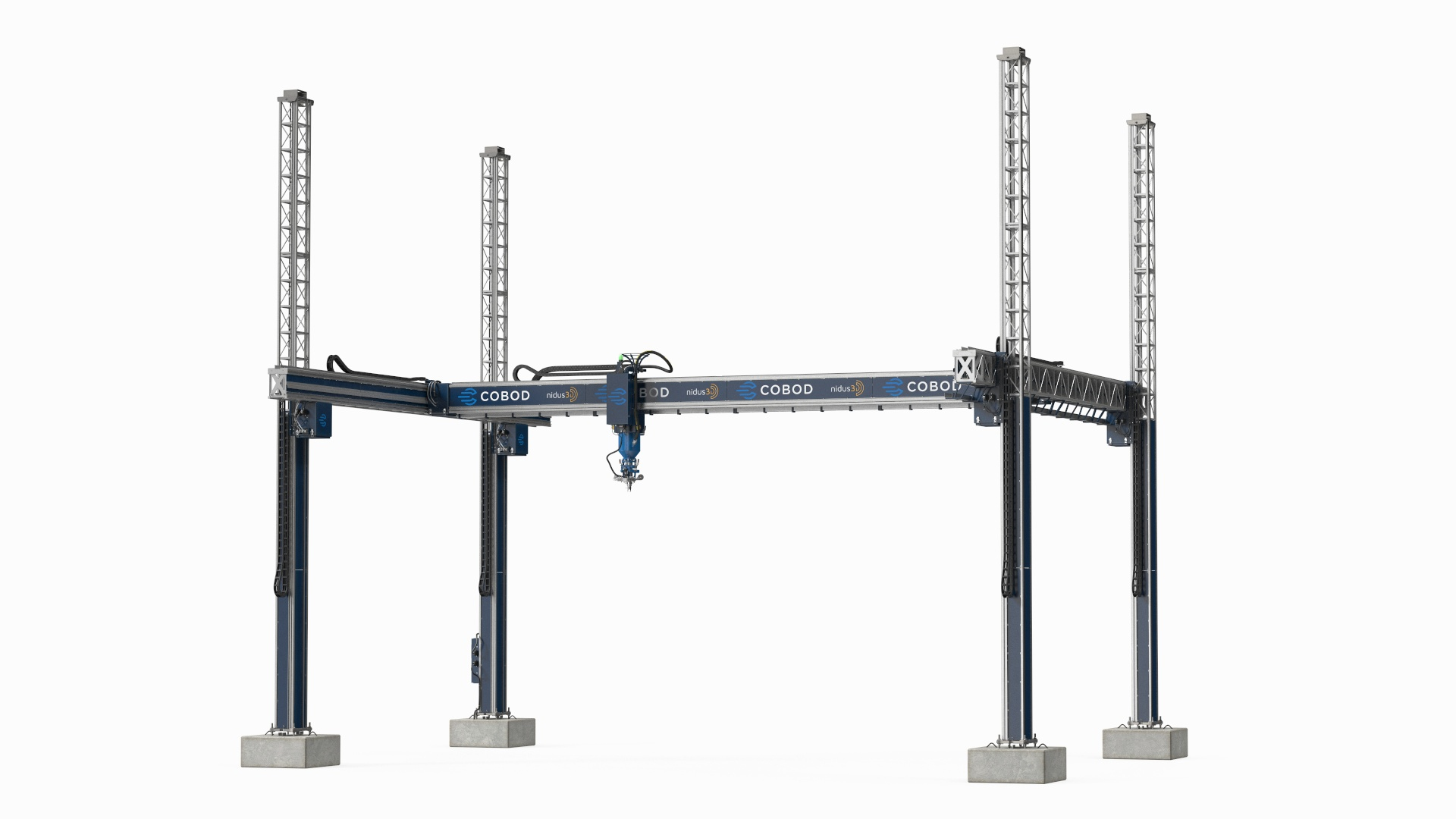 Cobod 3D Printer Module For House Building Rigged For Cinema 4D 3D ...