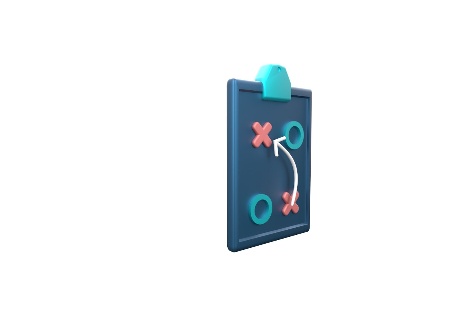 Clipboard App Web Icon Low-poly 3D - TurboSquid 2101324