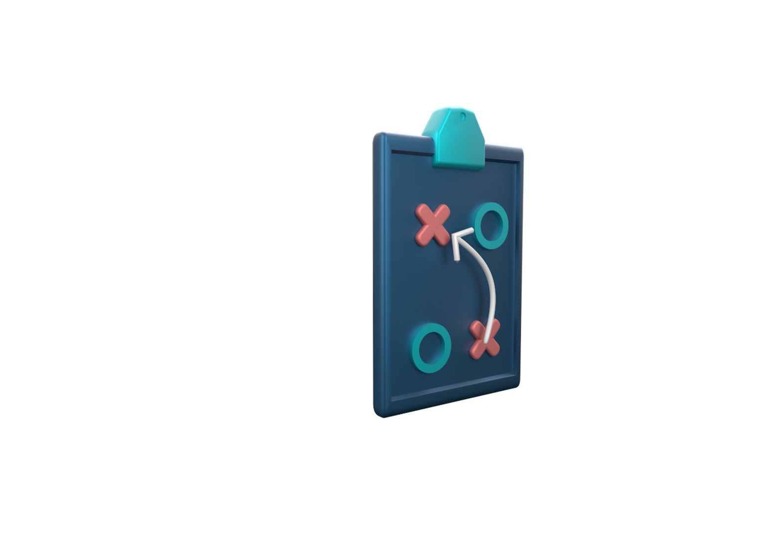 Clipboard App Web Icon Low-poly 3D - TurboSquid 2101324