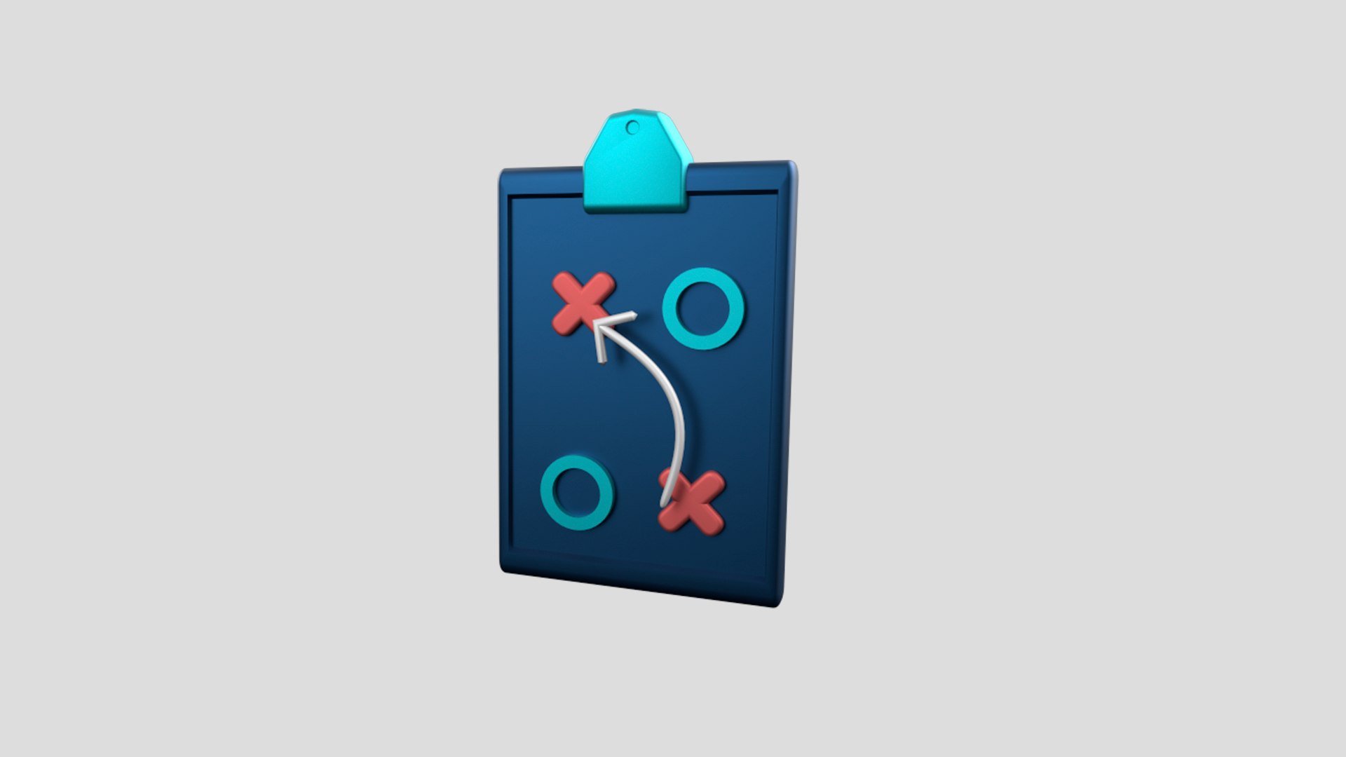 Clipboard App Web Icon Low-poly 3D - TurboSquid 2101324