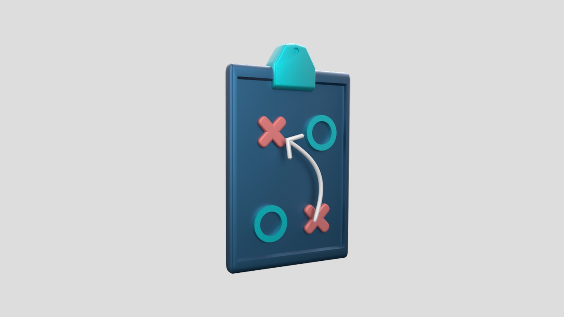 Clipboard App Web Icon Low-poly 3D - TurboSquid 2101324