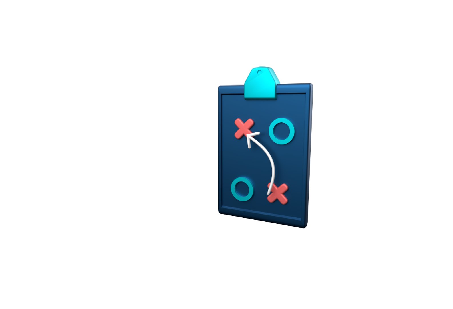 Clipboard App Web Icon Low-poly 3D - TurboSquid 2101324